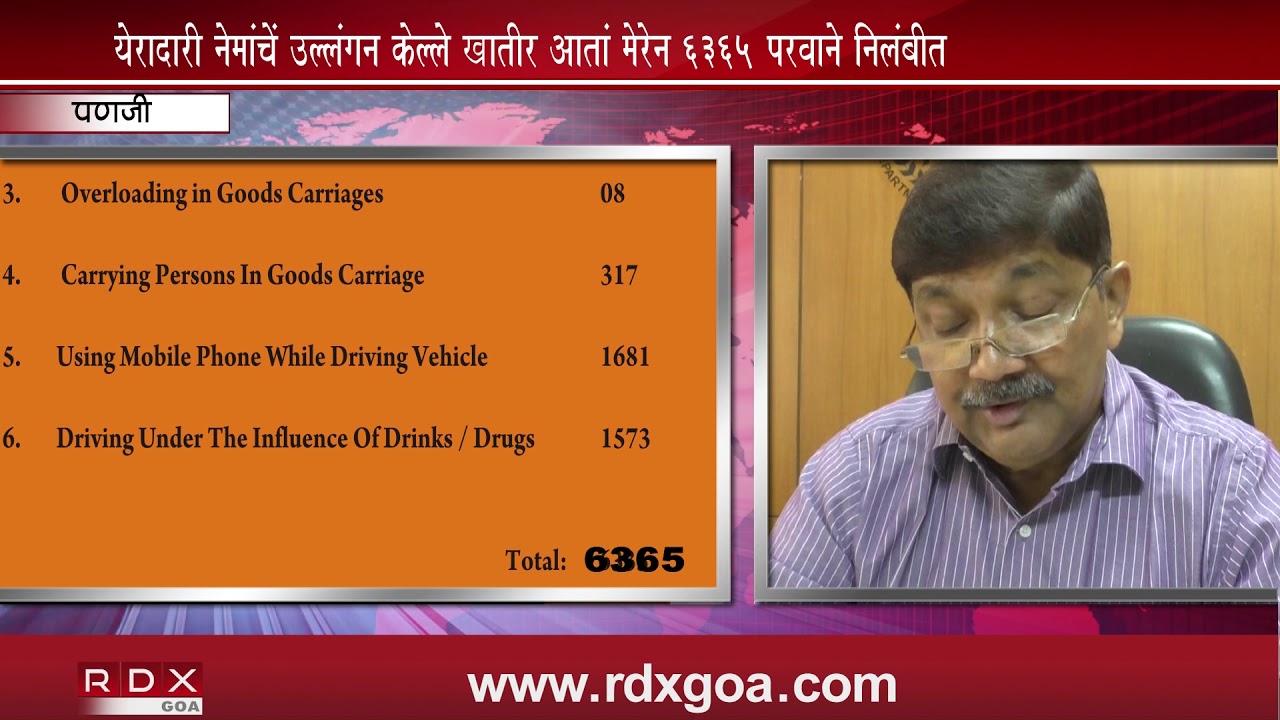 DIRECTORATE OF TRANSPORT HAS SUSPENDED TOTAL 6365 DRIVING LICENSES ...