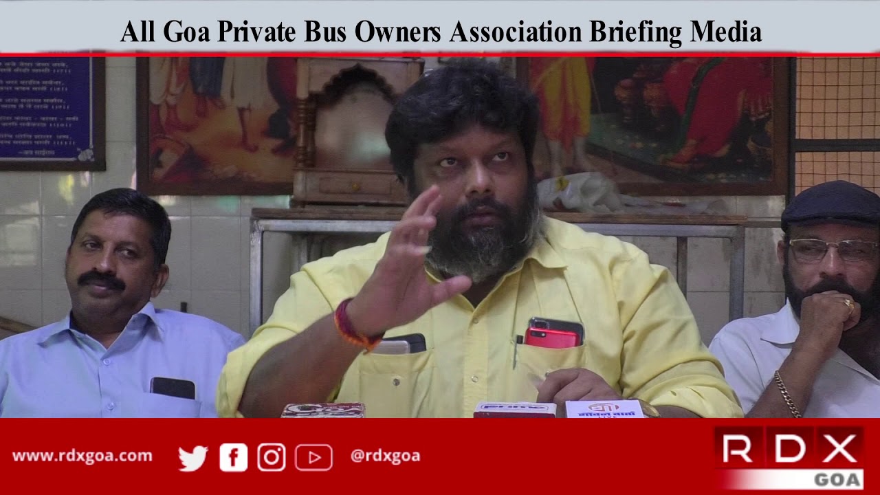 All Goa Private Bus Owners Association Briefing Media - RDX Goa