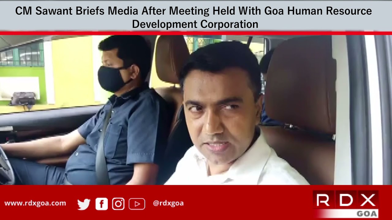 CM Sawant Briefs Media After Meeting Held With Goa Human Resource ...
