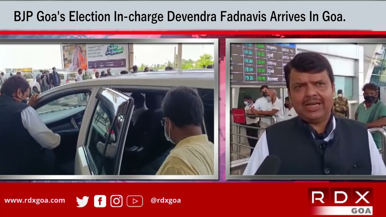 Maharashtra’s Former CM ,BJP Goa's Election In charge Devendra Fadnavis ...