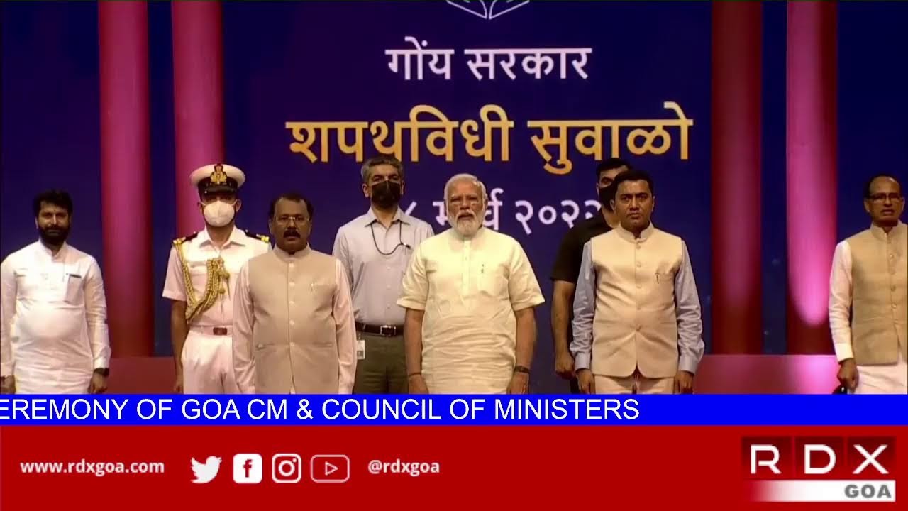 PM NARENDRA MODI ATTENDS SWEARING-IN CEREMONY OF GOA CM & COUNCIL OF ...