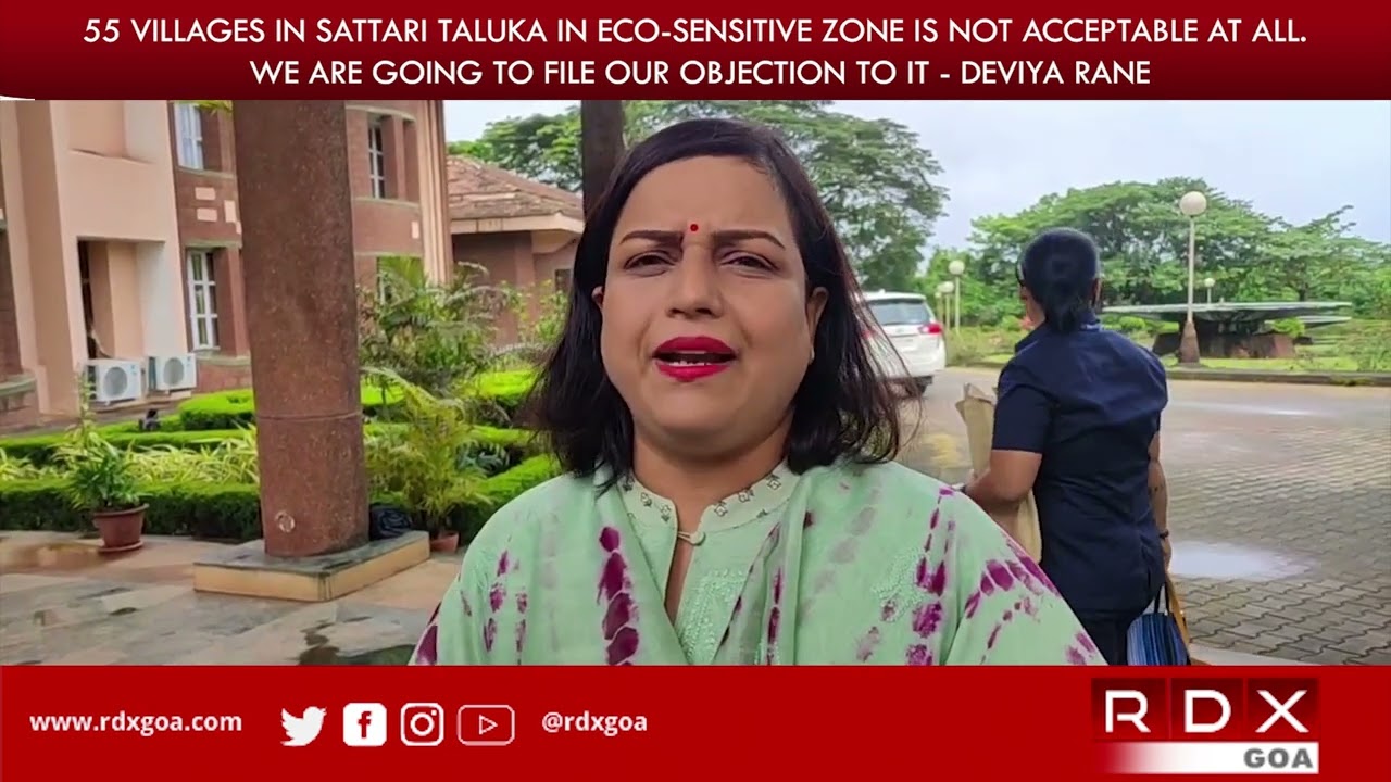 PORIEM MLA DEVIYA RANE OBJECTS TO DRAFT NOTICICATION ON ECO-SENSITIVE ...