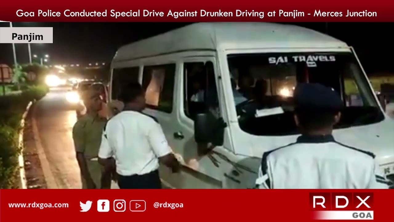 Goa Police Conducted Special Drive Against Drunken Driving at Panjim ...