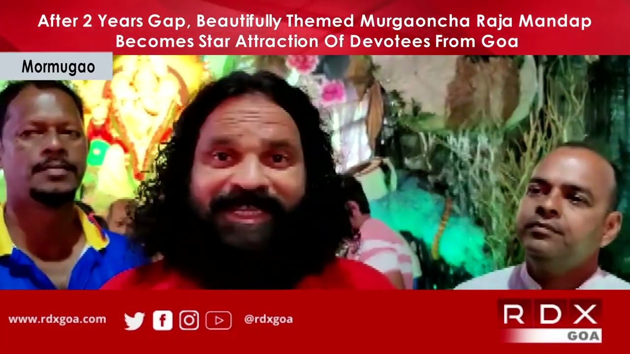 After 2 Years Gap, Beautifully Themed Murgaoncha Raja Mandap Becomes ...