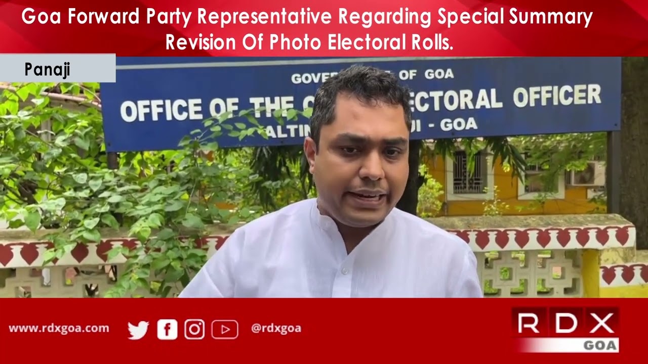 Goa Forward Party Representative Regarding Special Summary Revision Of ...