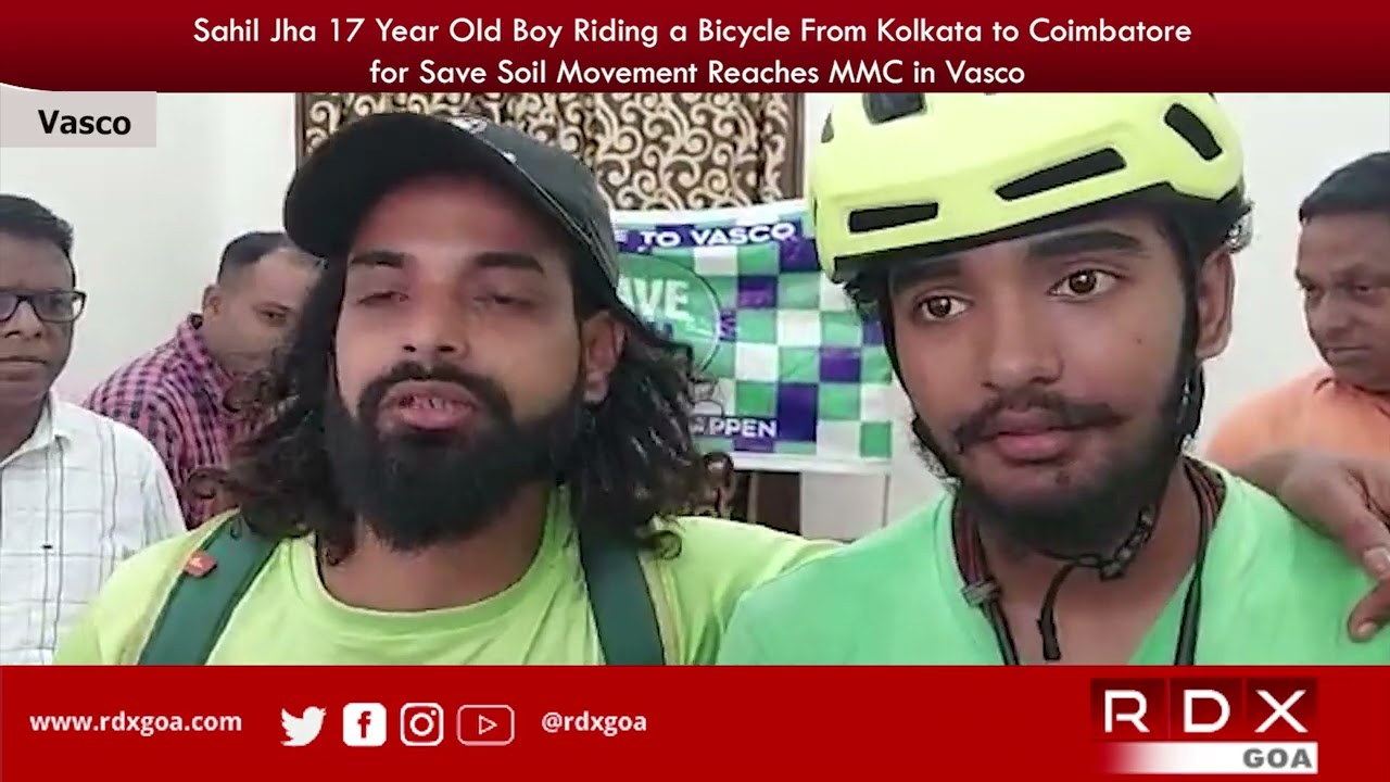 Sahil Jha Riding a Bicycle From Kolkata to Coimbatore for Save Soil ...