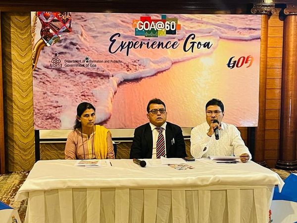 Mr. Vishnu Gaunkar, Official of DIP Goa,briefing media at Mysuru on the ...