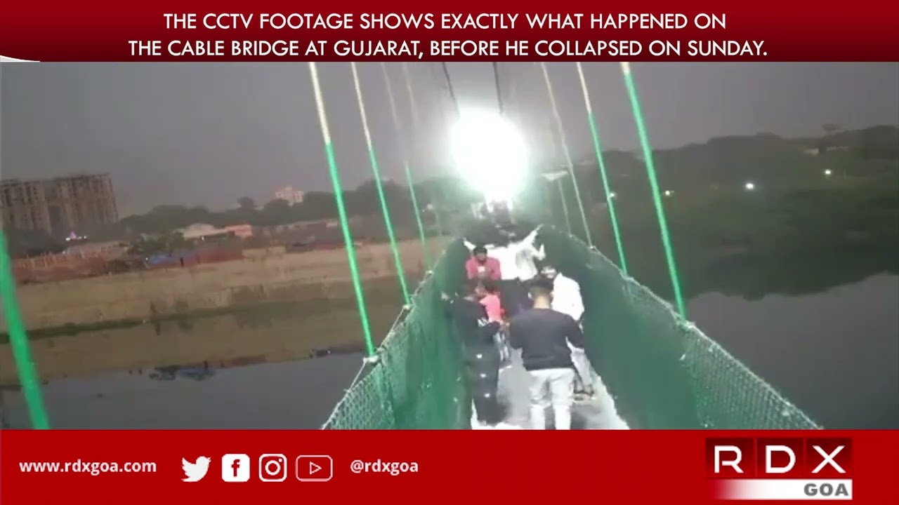 THE CCTV FOOTAGE SHOWS EXACTLY WHAT HAPPENED ON THE CABLE BRIDGE AT ...