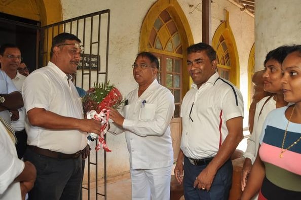 Minister for Provedoria, Subhash Shirodkar visited the Old Age Home at ...