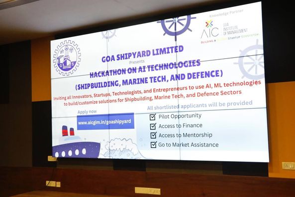 CM, Dr. Pramod Sawant Launched the Hackathon on AI Technologies in Ship ...