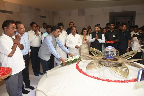 Chief Minister, Dr. Pramod Sawant alongwith Speaker, Chief Secretary ...