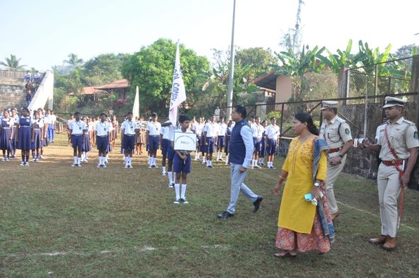 Minister for Art and Culture , Govind Gaude hoisted the National ...