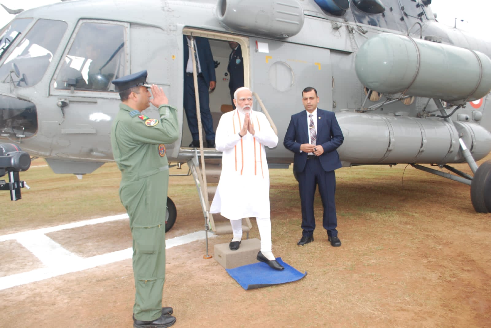Prime Minister, Shri. @narendramodi arrived in Goa to attend the ...