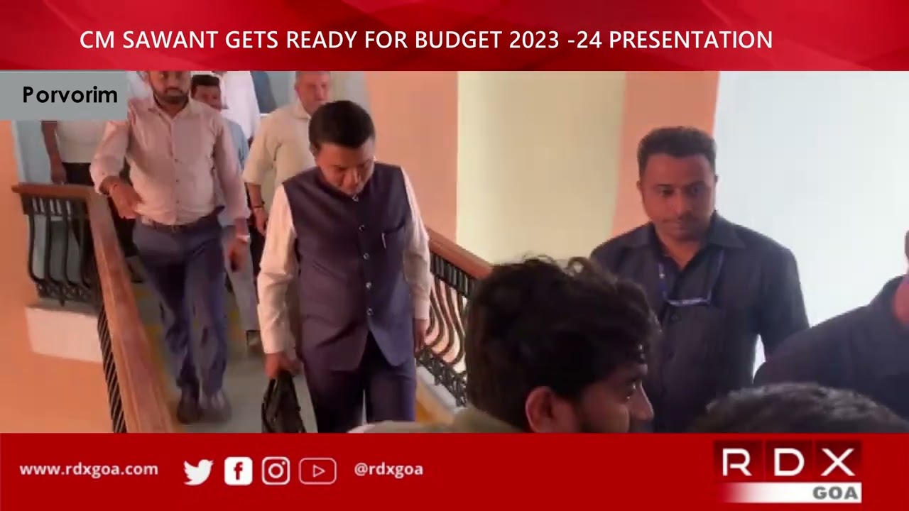 CM SAWANT GETS READY FOR BUDGET2023-24 PRESENTATION - RDX Goa