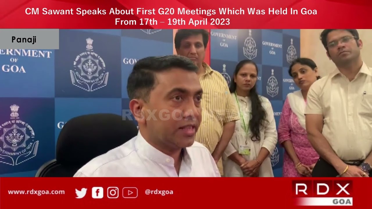CM Sawant Speaks About First G20 Meetings Which Was Held In Goa From ...