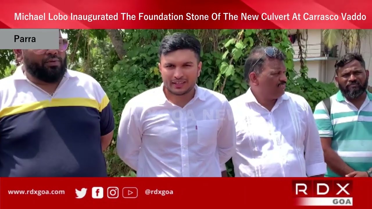 Michael Lobo Inaugurated The Foundation Stone Of The New Culvert At ...