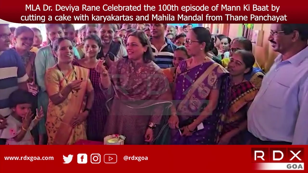 MLA Dr. Deviya Rane Celebrated the 100th episode of Mann Ki Baat by ...