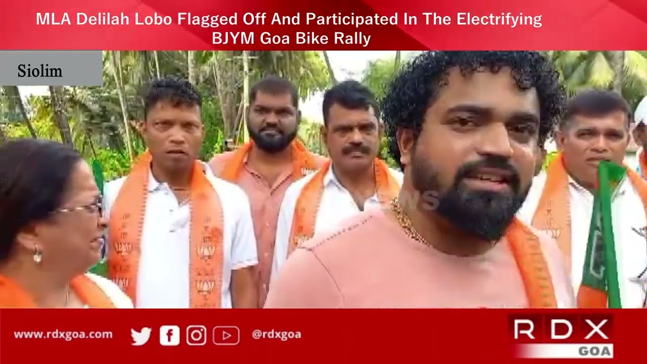 MLA Delilah Lobo Flagged Off And Participated In The Electrifying BJYM ...