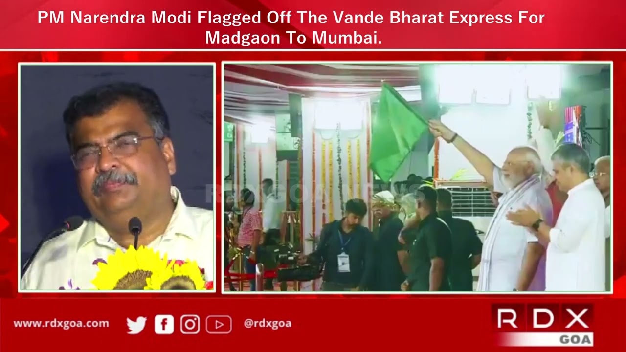 PM Narendra Modi Flagged Off The Vande Bharat Express For Madgaon To ...