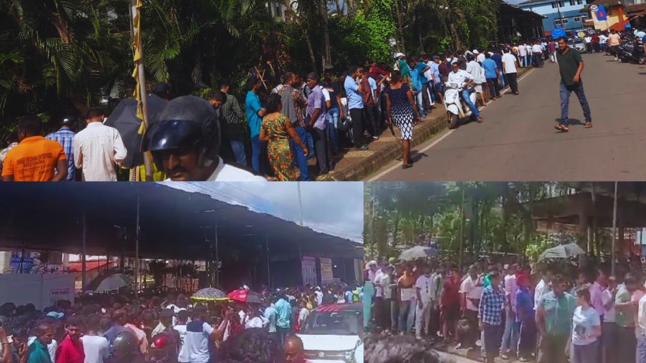 A Huge Crowd Gathered At Quepem To Buy Ganesh Utsav Lottery - RDX Goa