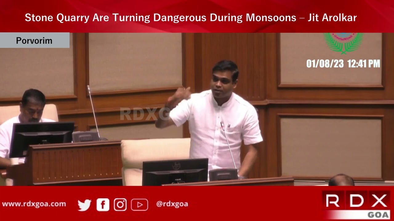 Stone Quarry Are Turning Dangerous During Monsoons – Jit Arolkar - RDX Goa