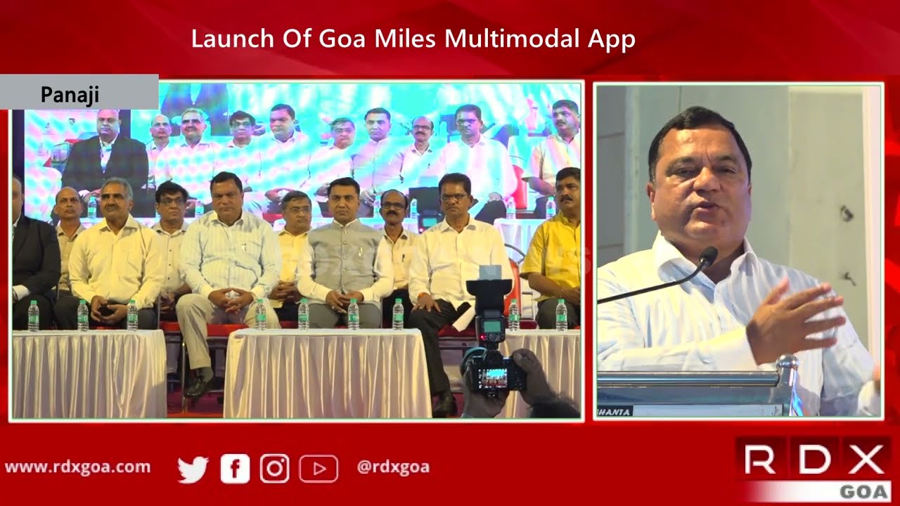 Launch Of Goa Miles Multimodal App - RDX Goa