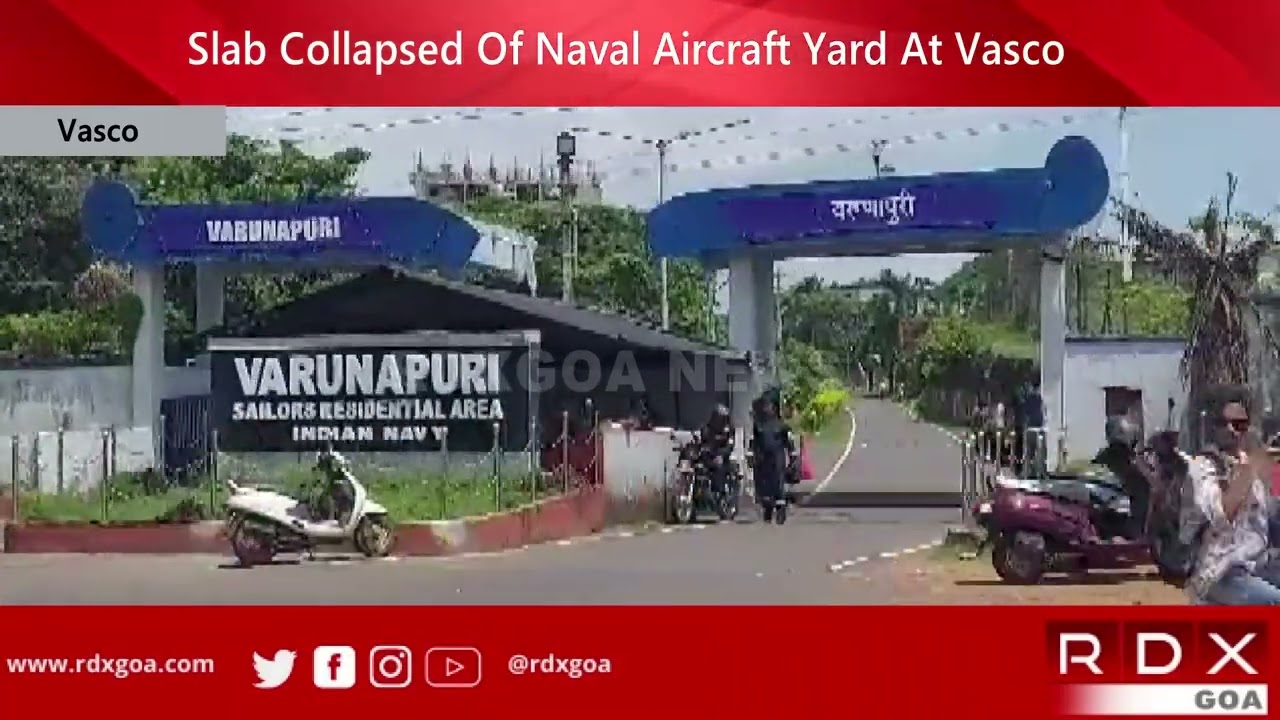 Slab Collapsed Of Naval Aircraft Yard At Vasco - RDX Goa