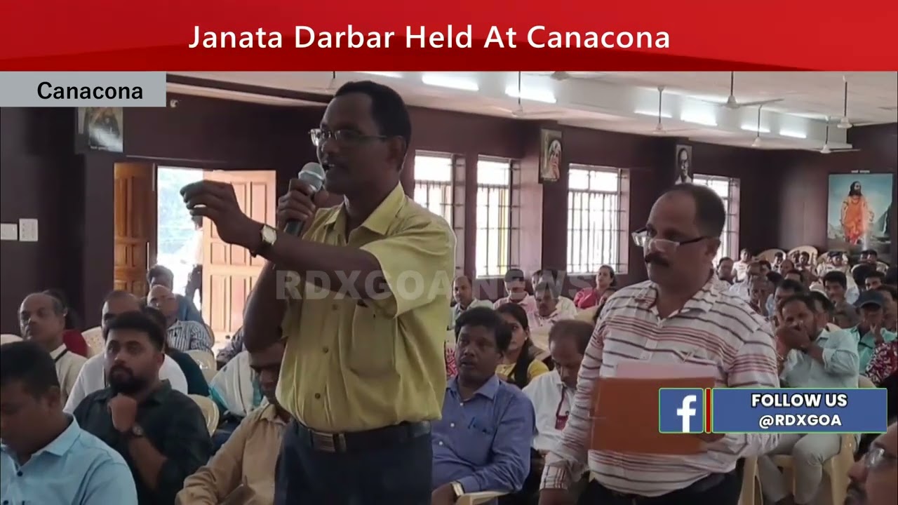 Janata Darbar Held At Canacona - RDX Goa