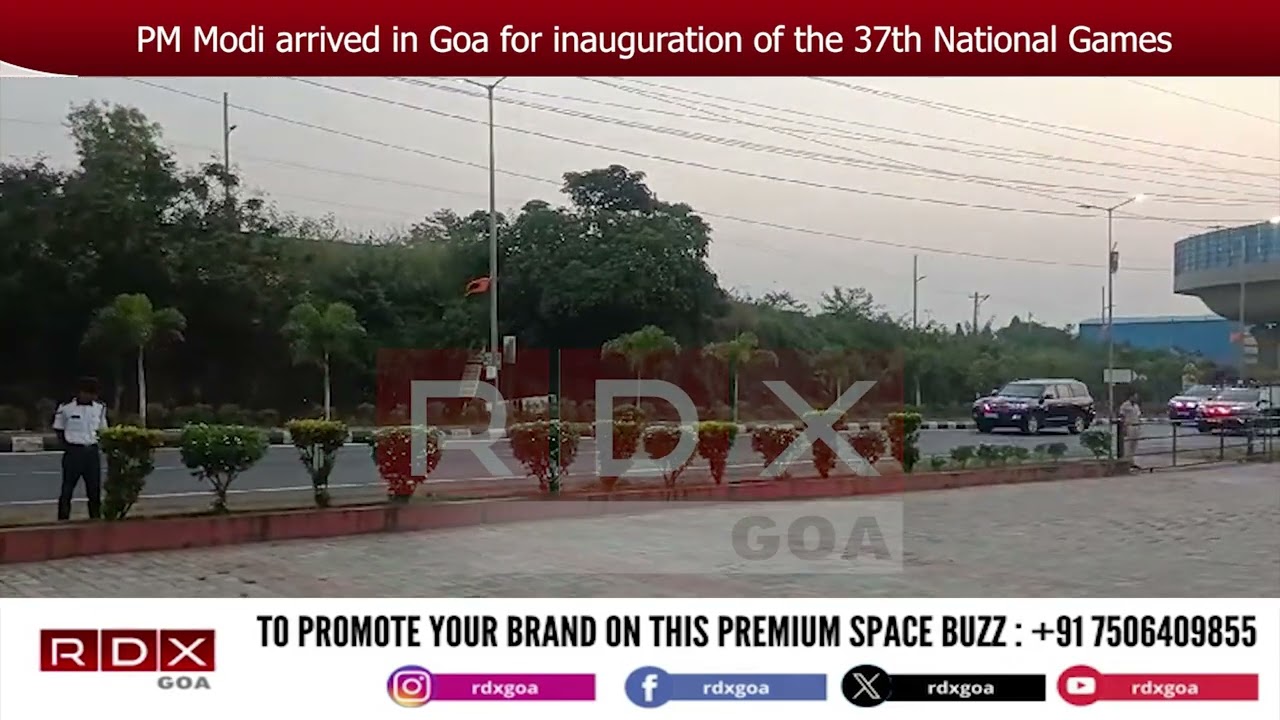 PM Modi arrived in Goa for inauguration of the 37th National Games ...
