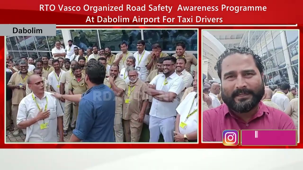 RTO Vasco Organized Road Safety Awareness Programme At Dabolim Airport ...