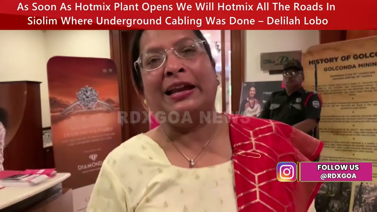 We Will Hotmix All Siolim Roads Where Underground Cabling Was Done ...