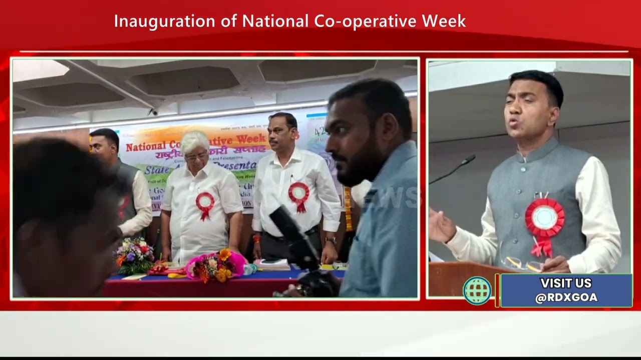 Inauguration of National Co-operative Week - RDX Goa