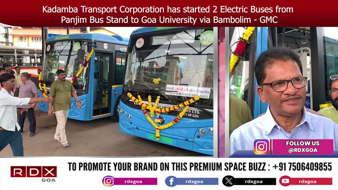 Kadamba has started 2 Electric Buses from Panjim Bus Stand to Goa ...