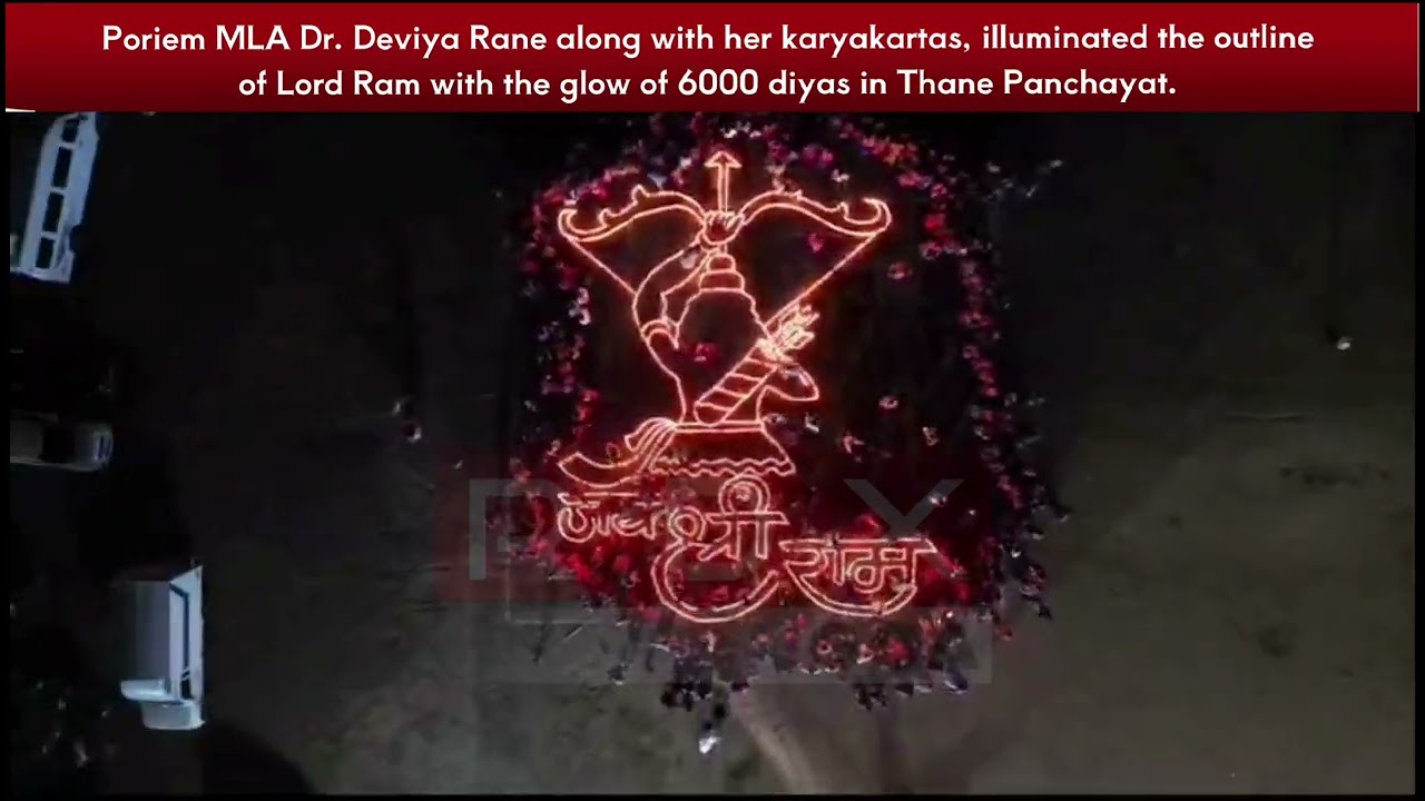 Poriem MLA Dr. Deviya Rane along with her karyakartas, illuminated the ...