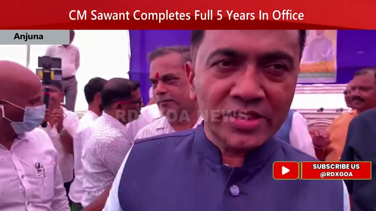 CM Sawant Completes Full 5 Years In Office - RDX Goa