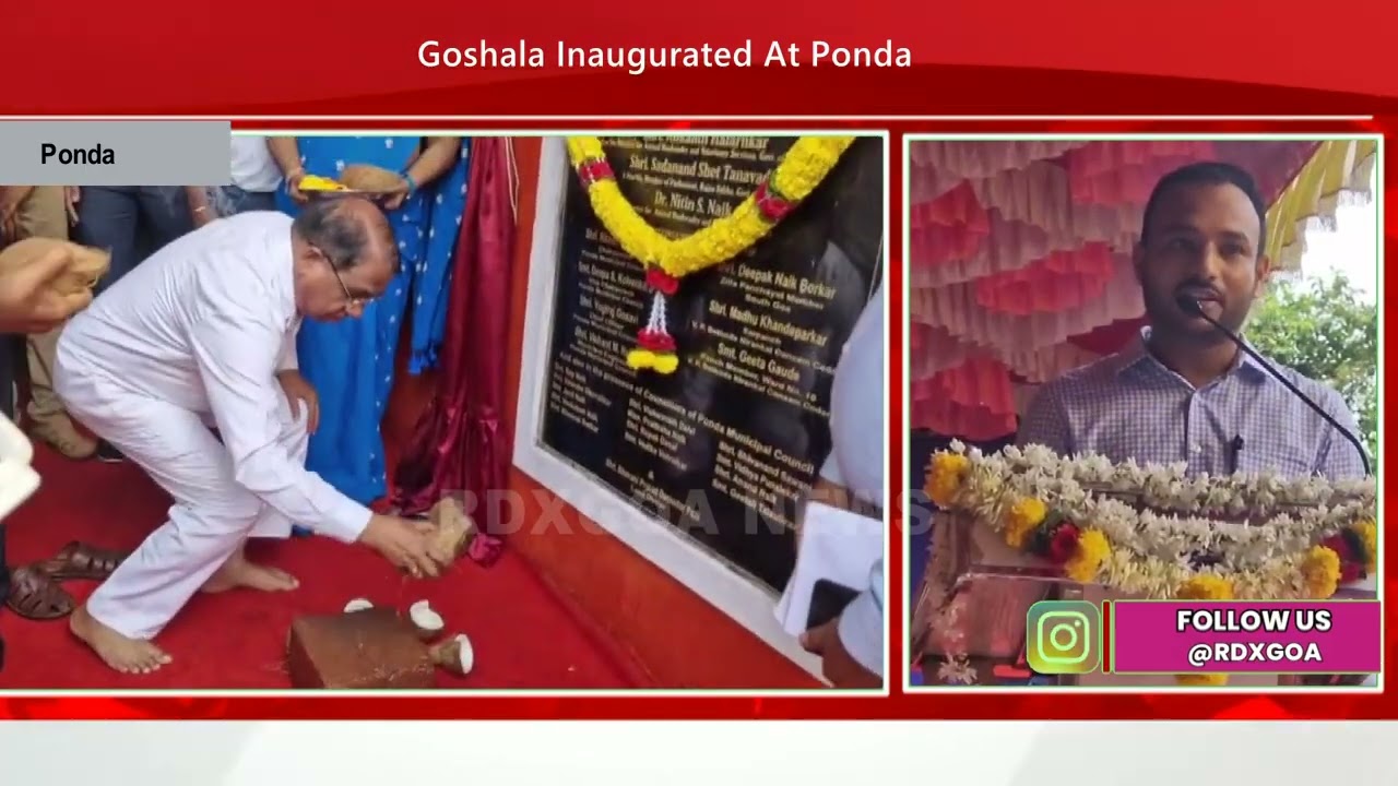 Goshala Inaugurated At Ponda - RDX Goa