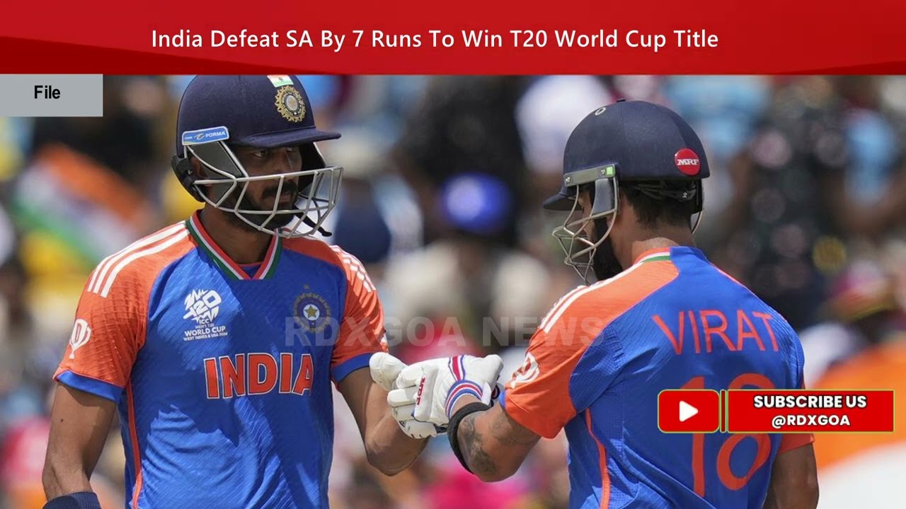 India Defeat SA By 7 Runs To Win T20 World Cup Title - RDX Goa