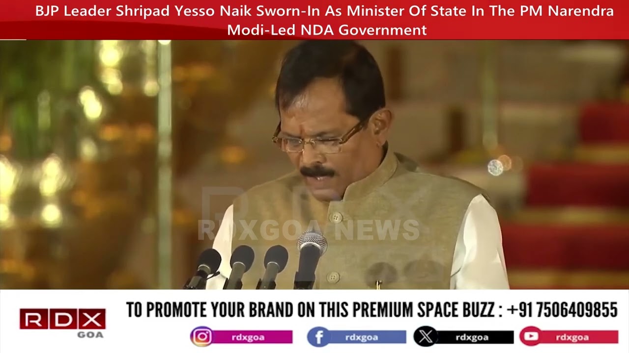 Shripad Yesso Naik Sworn-In As Minister Of State In The PM Narendra ...