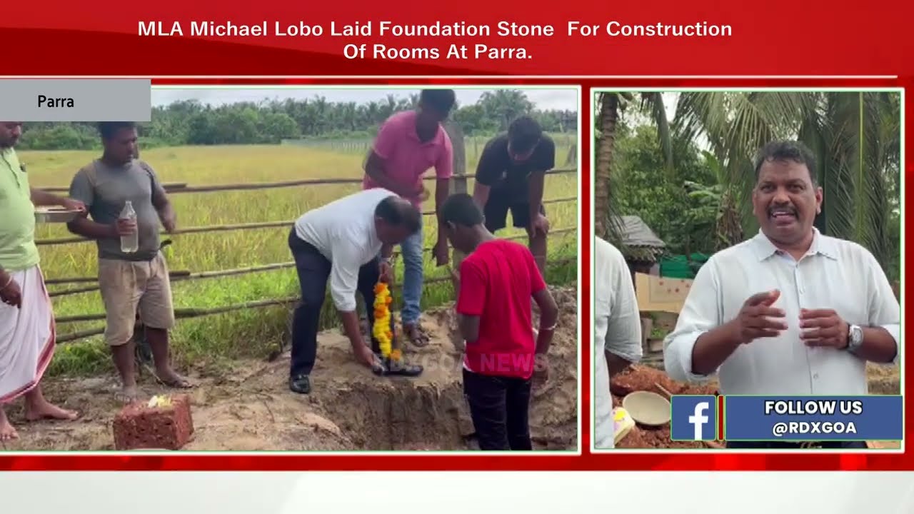 MLA Michael Lobo Laid Foundation Stone For Construction Of Rooms At ...
