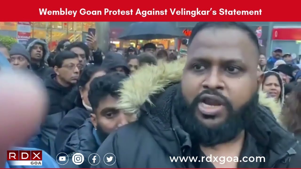 Wembley Goan Protest Against Velingkar S Statement Rdx Goa