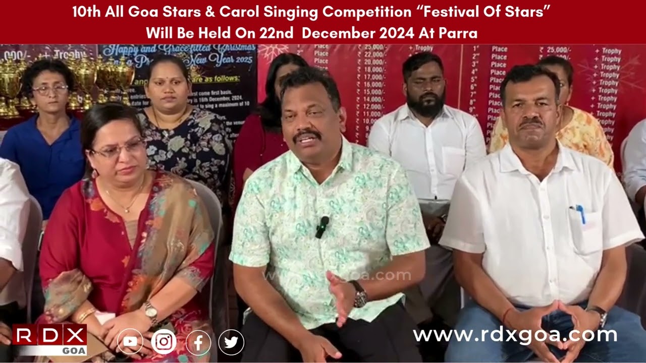 10th All Goa “Festival Of Stars” Will Be Held On 22nd Dec 2024 At Parra ...