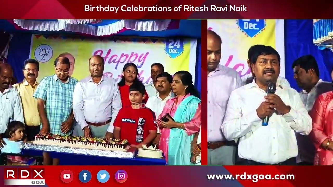 Birthday Celebrations of Ritesh Ravi Naik - RDX Goa