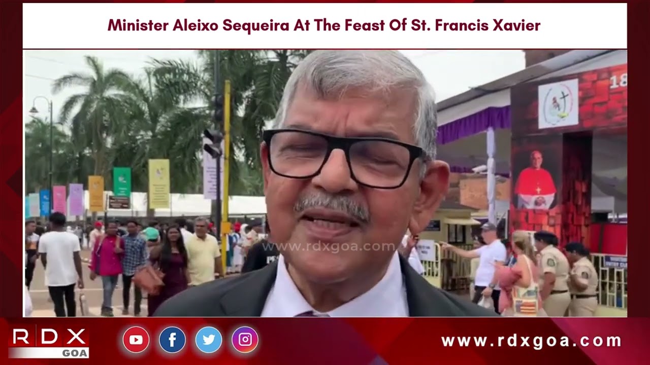 Minister Aleixo Sequeira At The Feast Of St. Francis Xavier - RDX Goa