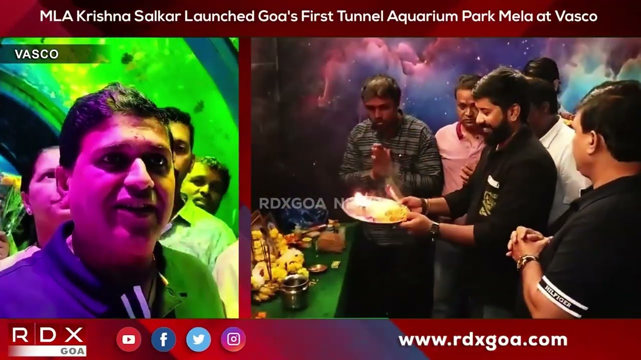 MLA Krishna Salkar Launched Goa's First Tunnel Aquarium Park Mela at ...