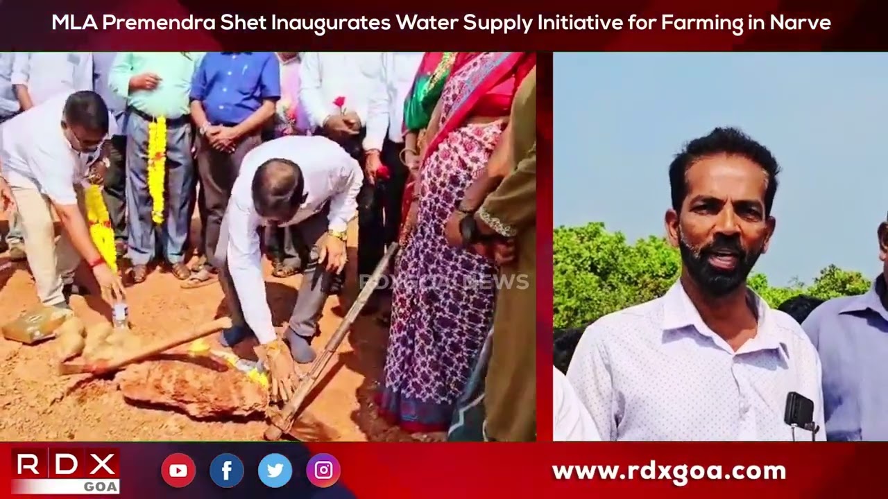 MLA Premendra Shet Inaugurates Water Supply Initiative for Farming in ...