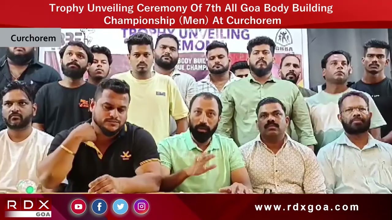 Trophy Unveiling Ceremony Of 7th All Goa Body Building Championship Men ...