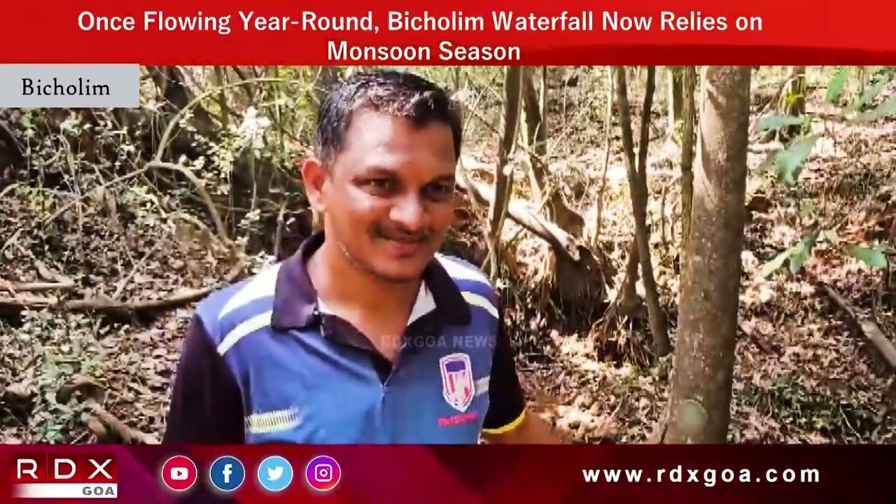 Once Flowing Year Round, Bicholim Waterfall Now Relies on Monsoon ...