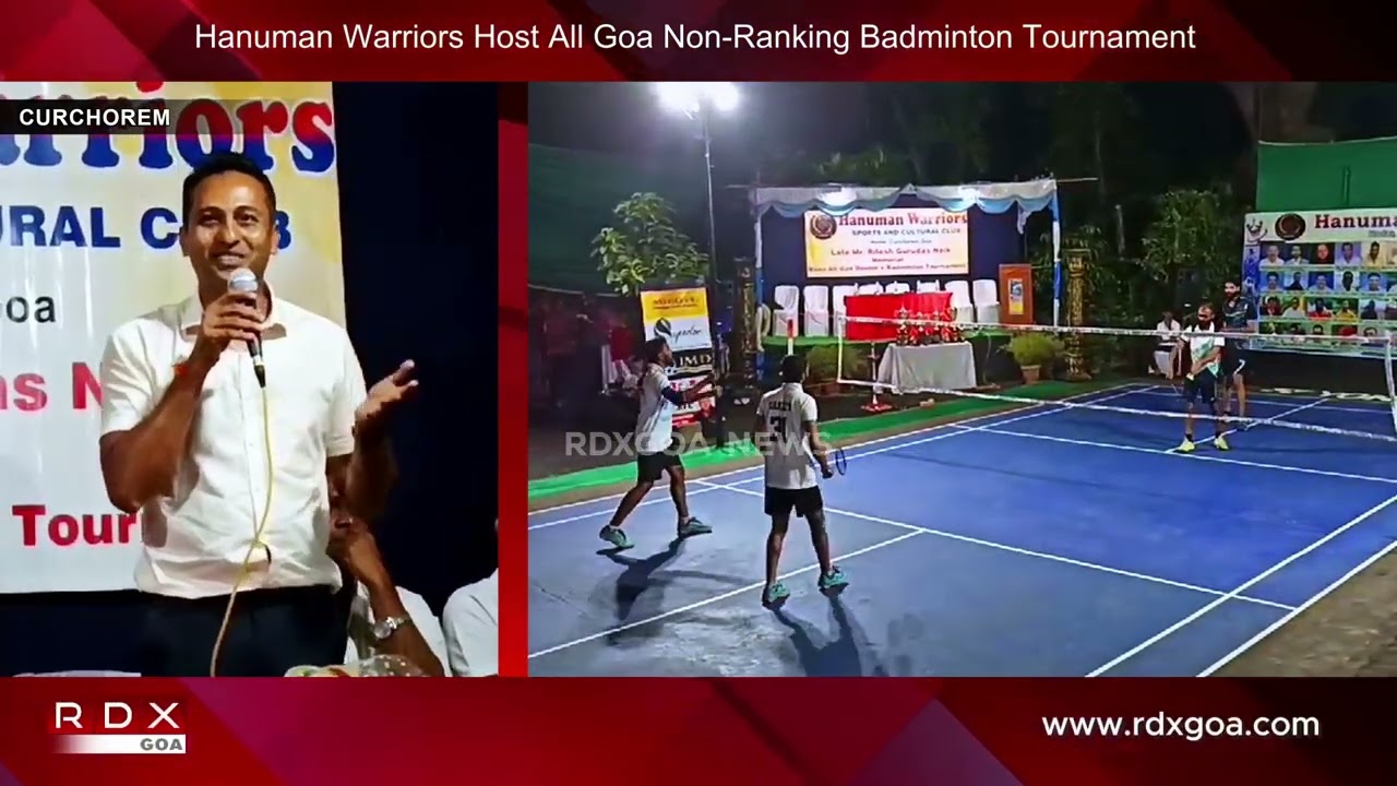 Hanuman Warriors Host All Goa Non Ranking Badminton Tournament - RDX Goa