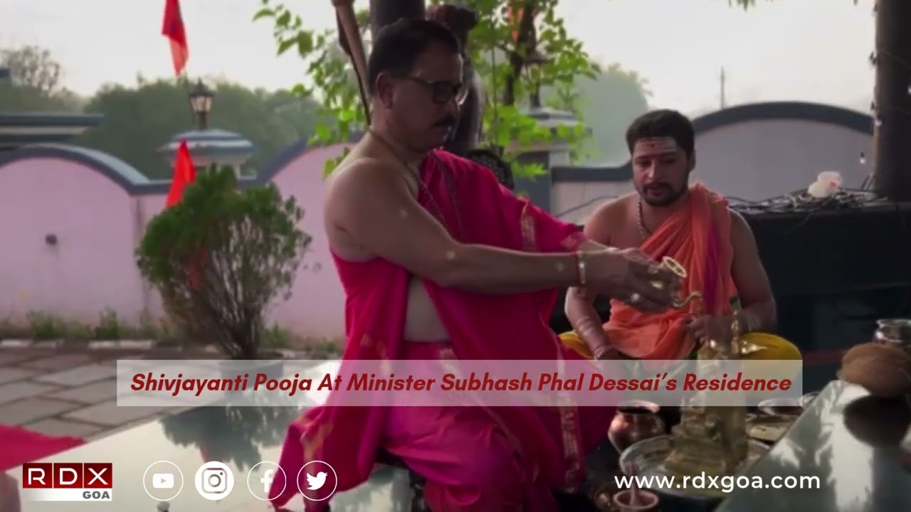 Shivjayanti Pooja At Minister Subhash Phal Dessai’s Residence - RDX Goa