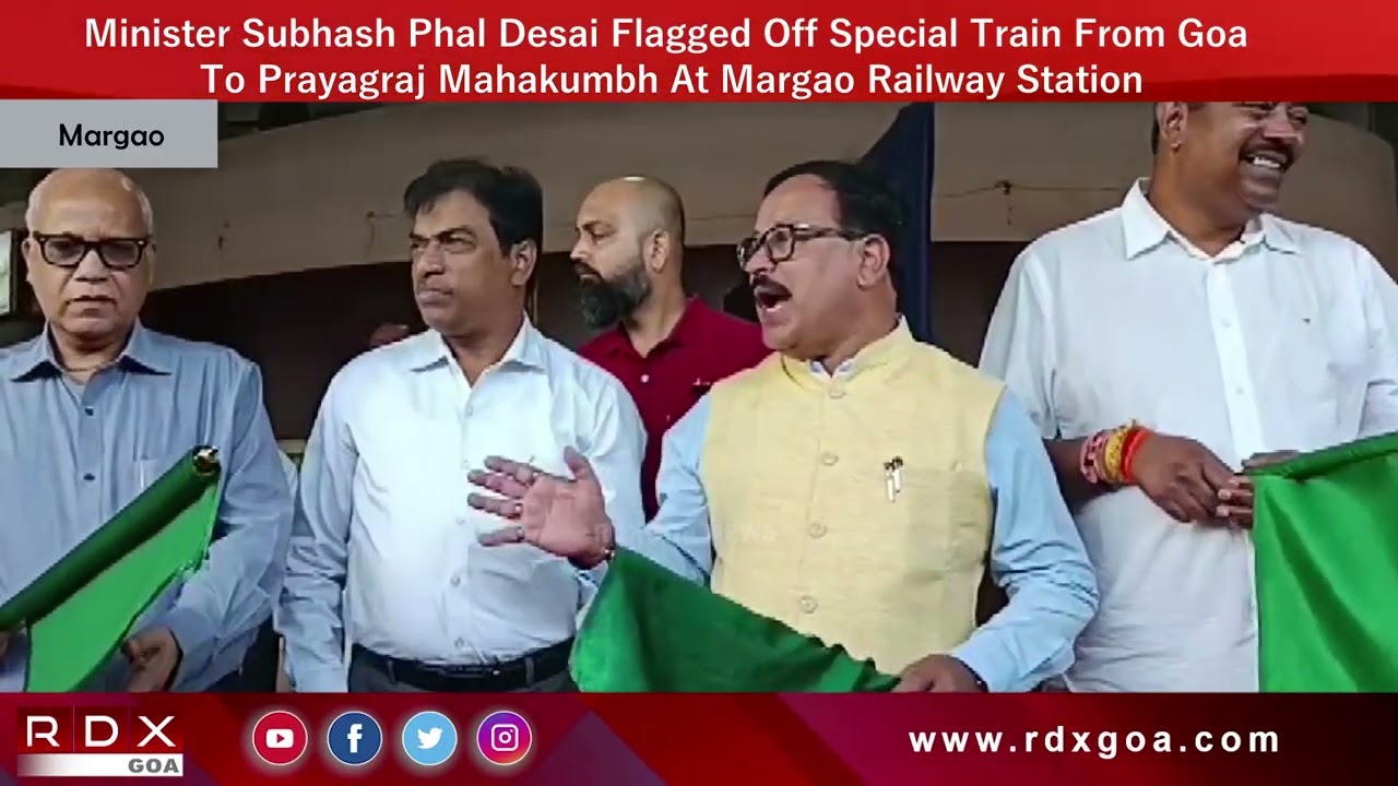 Subhash Phal Desai Flagged Off Special Train From Goa- Prayagraj ...